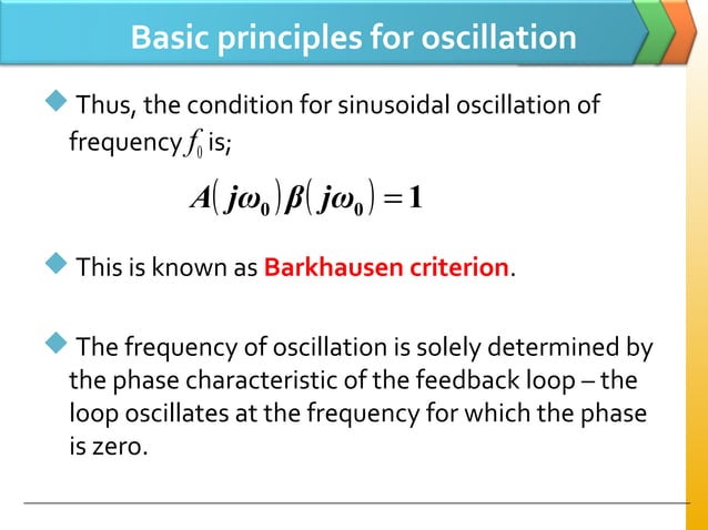 Oscillators | PPT | Musical Instruments | Hobbies & Interests