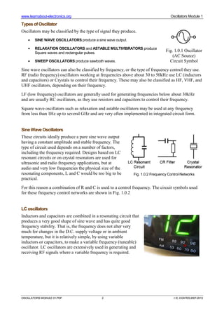 Oscillators module-01 | PDF