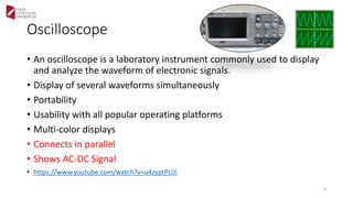 Oscilloscope and Function Jenerator | PPTX