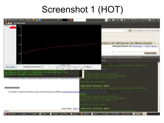 TINYOS Oscilloscope Application | PPT | Computer Software and Applications | Computing