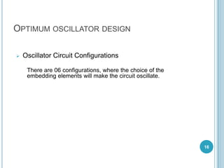 Microwave oscillator design | PPTX