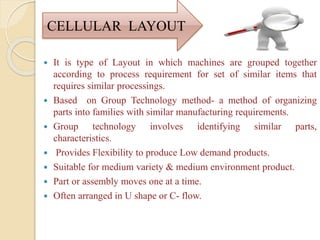 Operation management - Importance & Type of layout | PPTX
