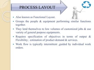Operation management - Importance & Type of layout | PPTX