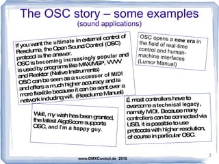 OSC and DMXControl | PPT