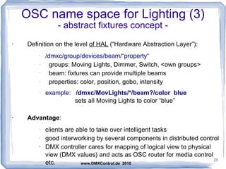 OSC and DMXControl | PPT