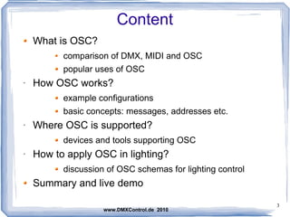 OSC and DMXControl | PPT