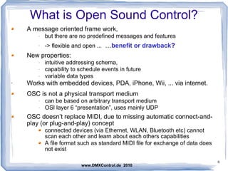 OSC and DMXControl | PPT