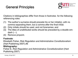 Essential Skills on Referencing with OSCOLA Citation System | PPTX | Law