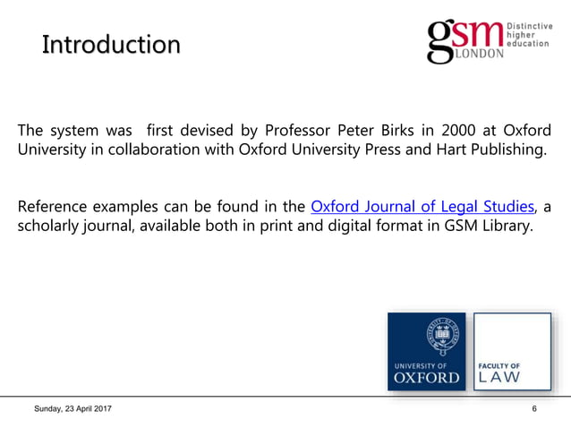 Essential Skills on Referencing with OSCOLA Citation System | PPTX | Law