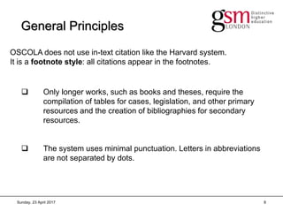Essential Skills on Referencing with OSCOLA Citation System | PPTX | Law
