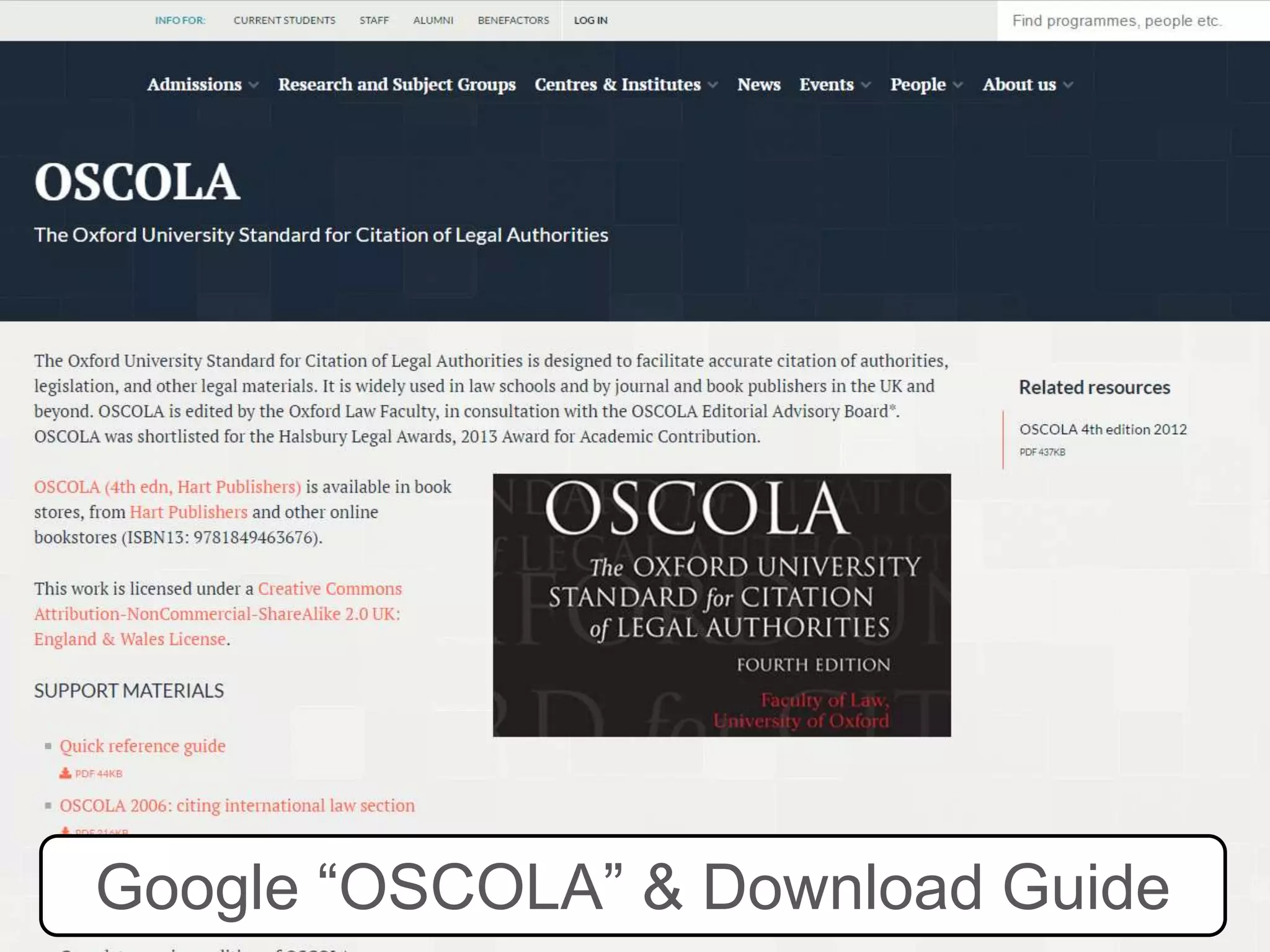 Introduction to OSCOLA | PPTX