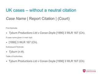 Introduction to OSCOLA | PPTX