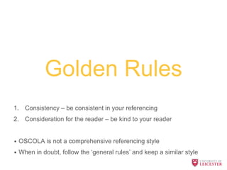 Introduction to OSCOLA | PPTX