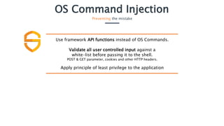Secure Code Warrior - Os command injection | PPTX