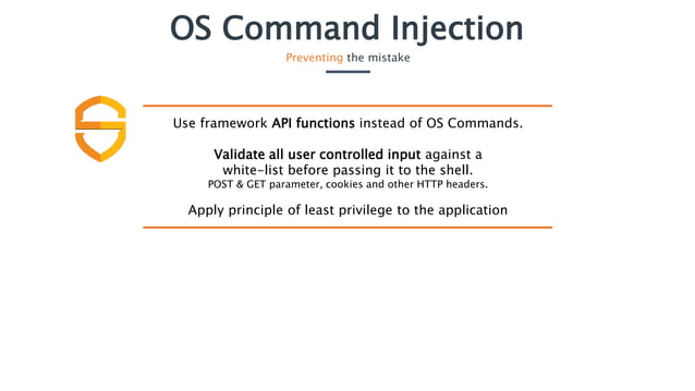 Secure Code Warrior Os Command Injection Pptx Operating Systems 2154