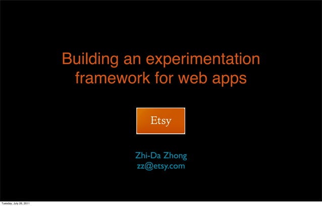 Building an experimentation framework | PPT