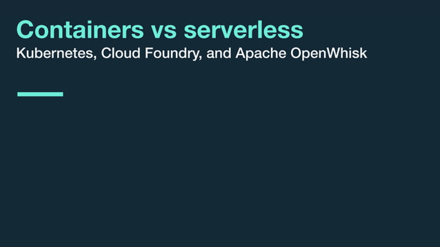 Containers vs serverless - Navigating application deployment options | PPT
