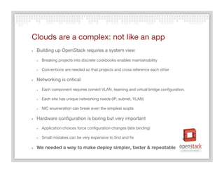 OSCON 2012 OpenStack Automation and DevOps Best Practices | PDF | Cloud ...