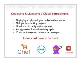OSCON 2012 OpenStack Automation and DevOps Best Practices | PDF | Cloud Computing | Internet