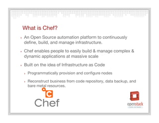 OSCON 2012 OpenStack Automation and DevOps Best Practices | PDF | Cloud Computing | Internet