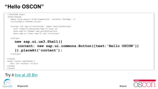 OSCON 2014: OpenUI5 - The New Responsive Web UI Library | PDF | Web Development | Internet