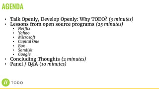 Open Source Lessons from the TODO Group | PDF