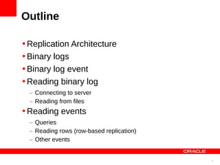MySQL Binary Log API Presentation - OSCON 2011 | PDF