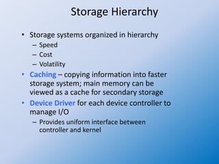 Os concepts 3 I/O and storage Basics | PPTX | Operating Systems ...