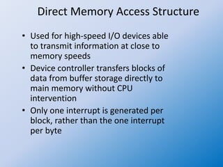 Os concepts 3 I/O and storage Basics | PPTX | Operating Systems | Computer Software and Applications
