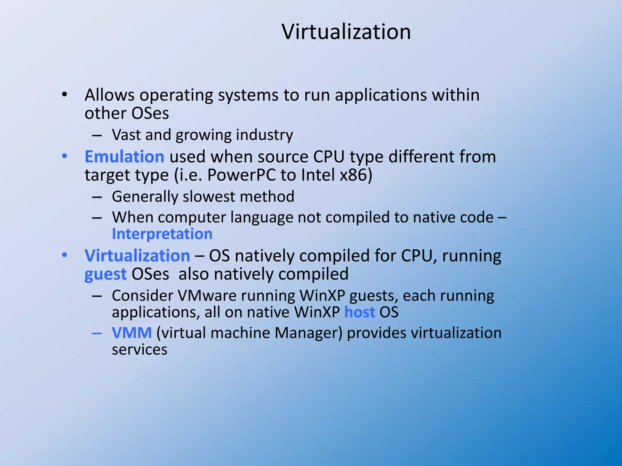 Os concepts 5 Storage and IO Virtualization | PPT