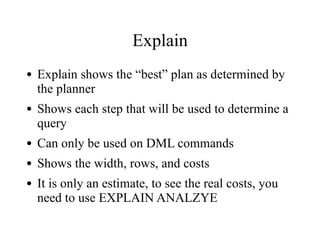 Explaining Explain | PPT