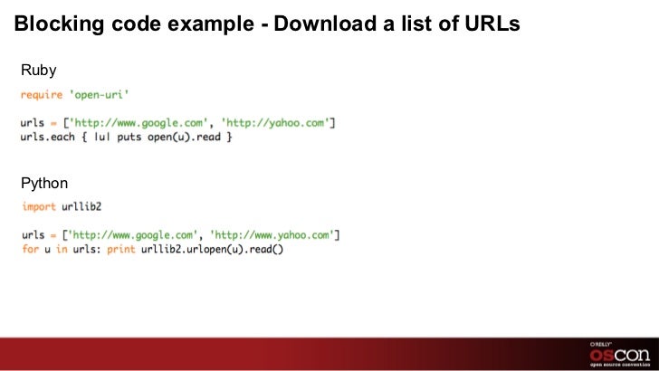 Blocking code example - Download