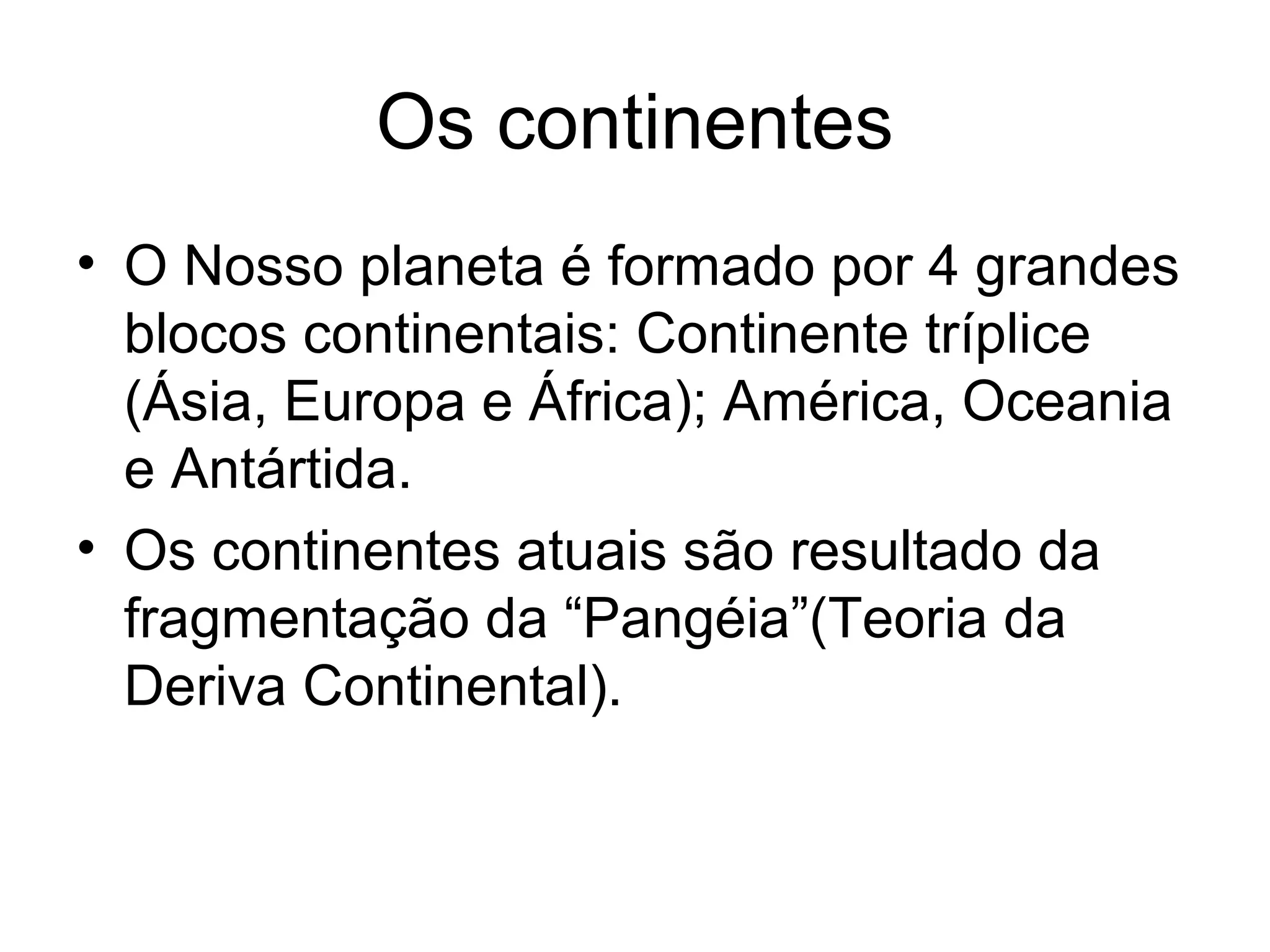 Os continentes | PPT