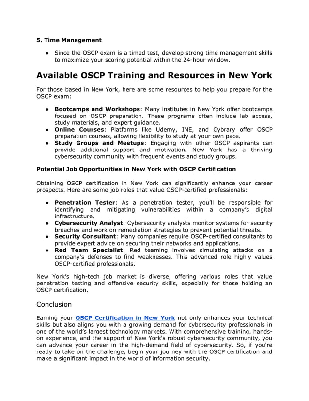 OSCP Certification in New York_ A Gateway to Cybersecurity Success.docx