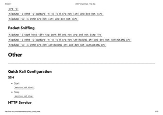Oscp cheat sheets by Thor Sec | PDF