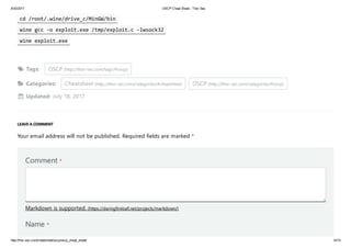 Oscp cheat sheets by Thor Sec | PDF