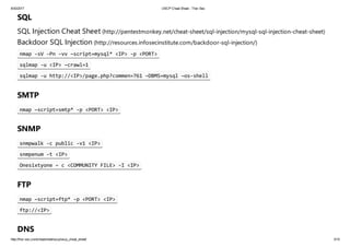 Oscp cheat sheets by Thor Sec | PPT