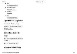Oscp cheat sheets by Thor Sec