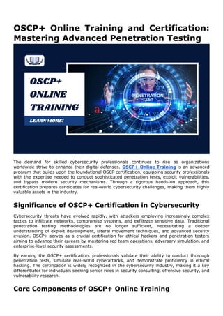 OSCP+ Online Training and Certification_ Mastering Advanced Penetration ...