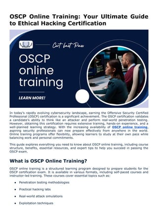 OSCP Online Training_ Your Ultimate Guide to Ethical Hacking ...