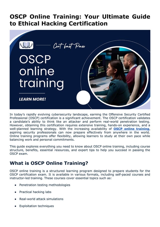 OSCP Online Training_ Your Ultimate Guide to Ethical Hacking ...