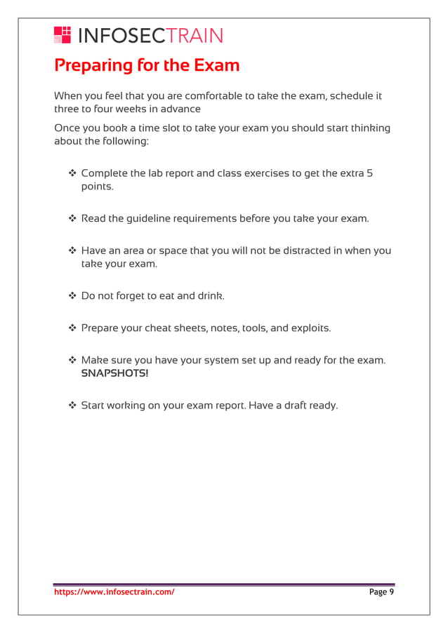 OSCP Preparation Guide @ Infosectrain | PDF