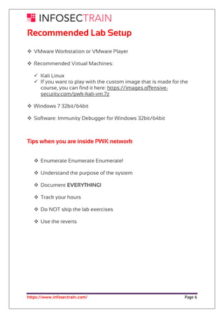 OSCP Preparation Guide @ Infosectrain | PDF