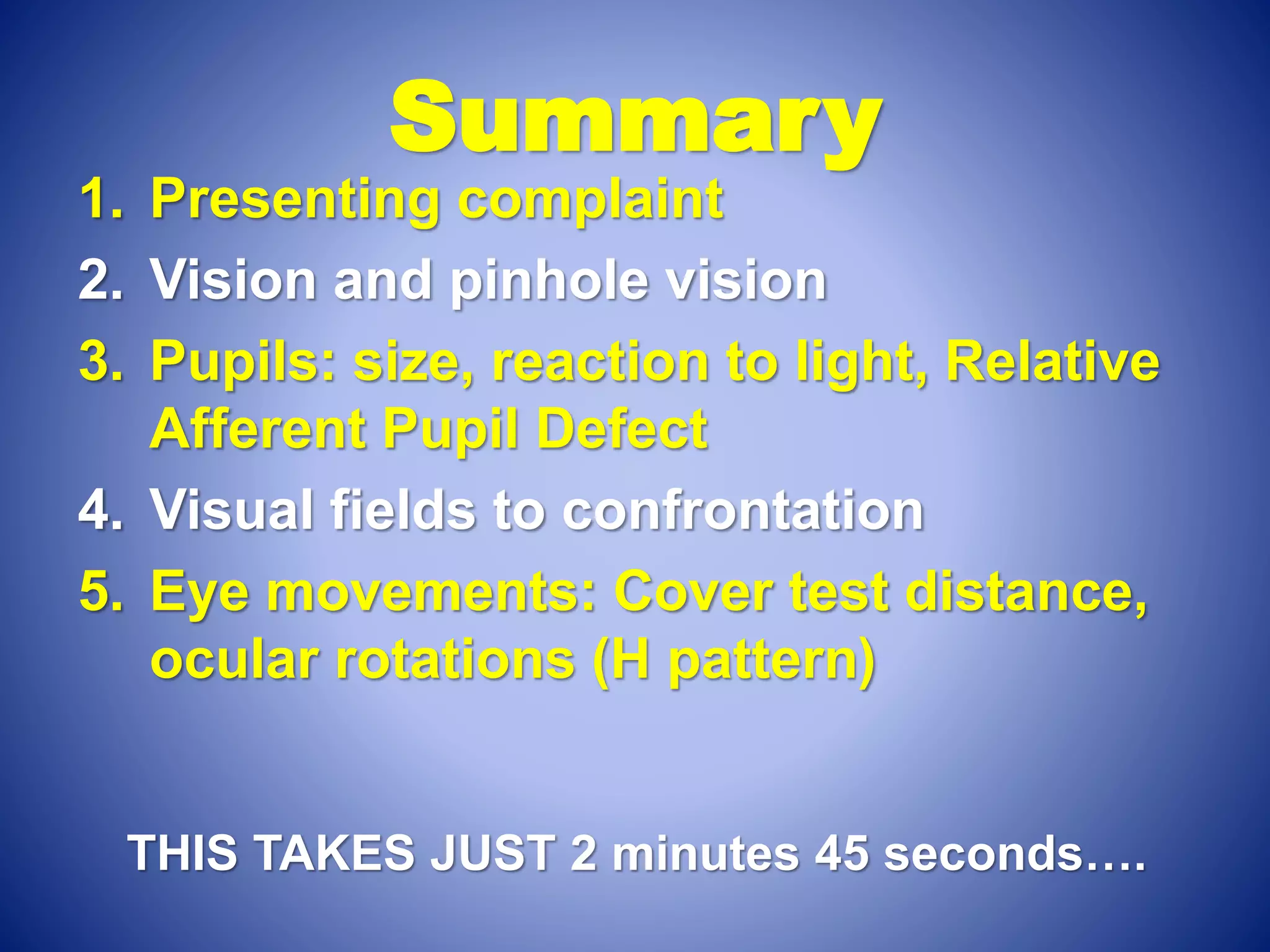 Routine Office Eye Checks for General Practitioners | PPTX