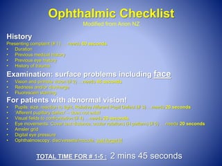 Routine Office Eye Checks for General Practitioners | PPT