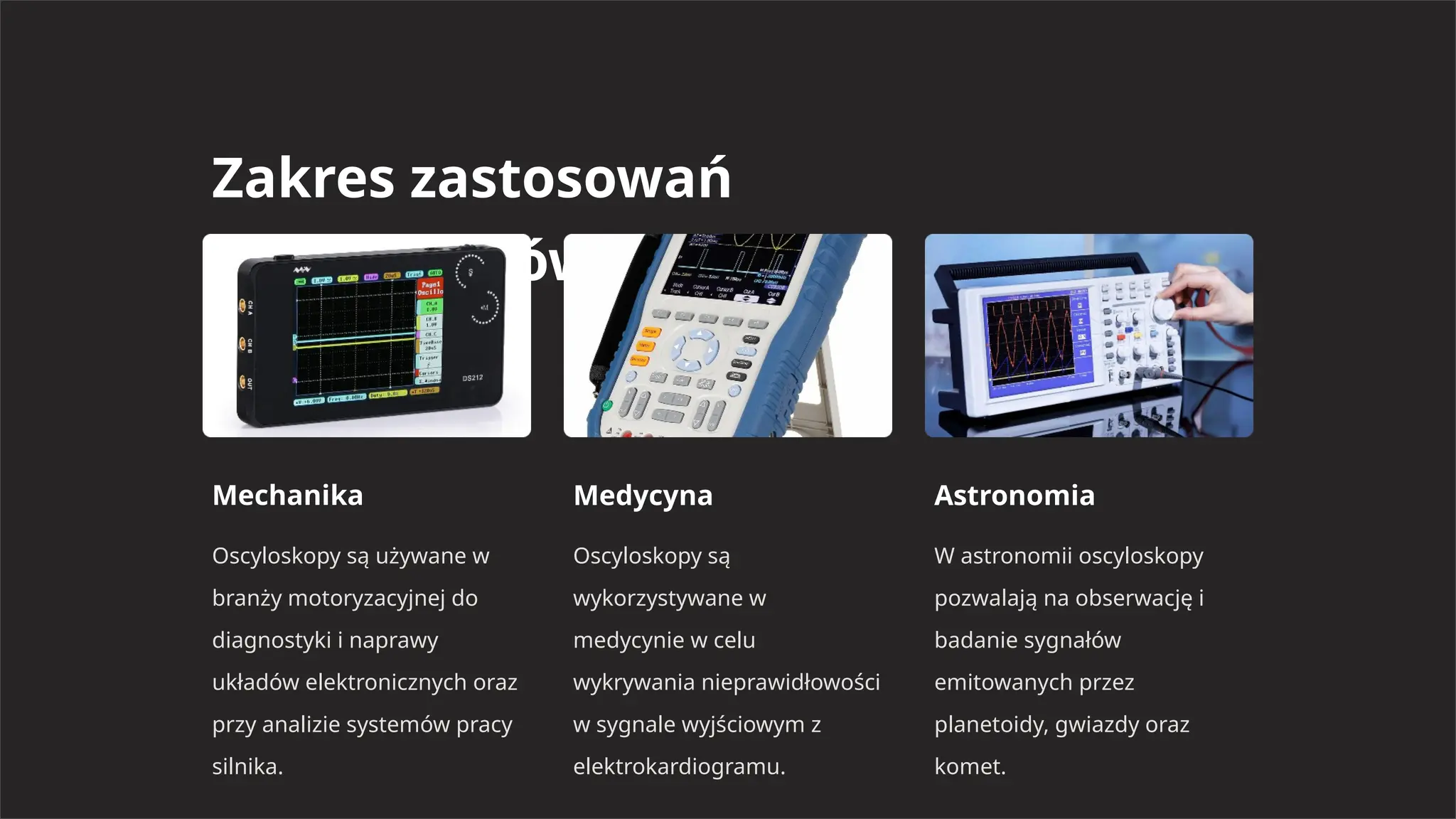 Oscyloskop prezentacja elementy i zasada działania | PPTX