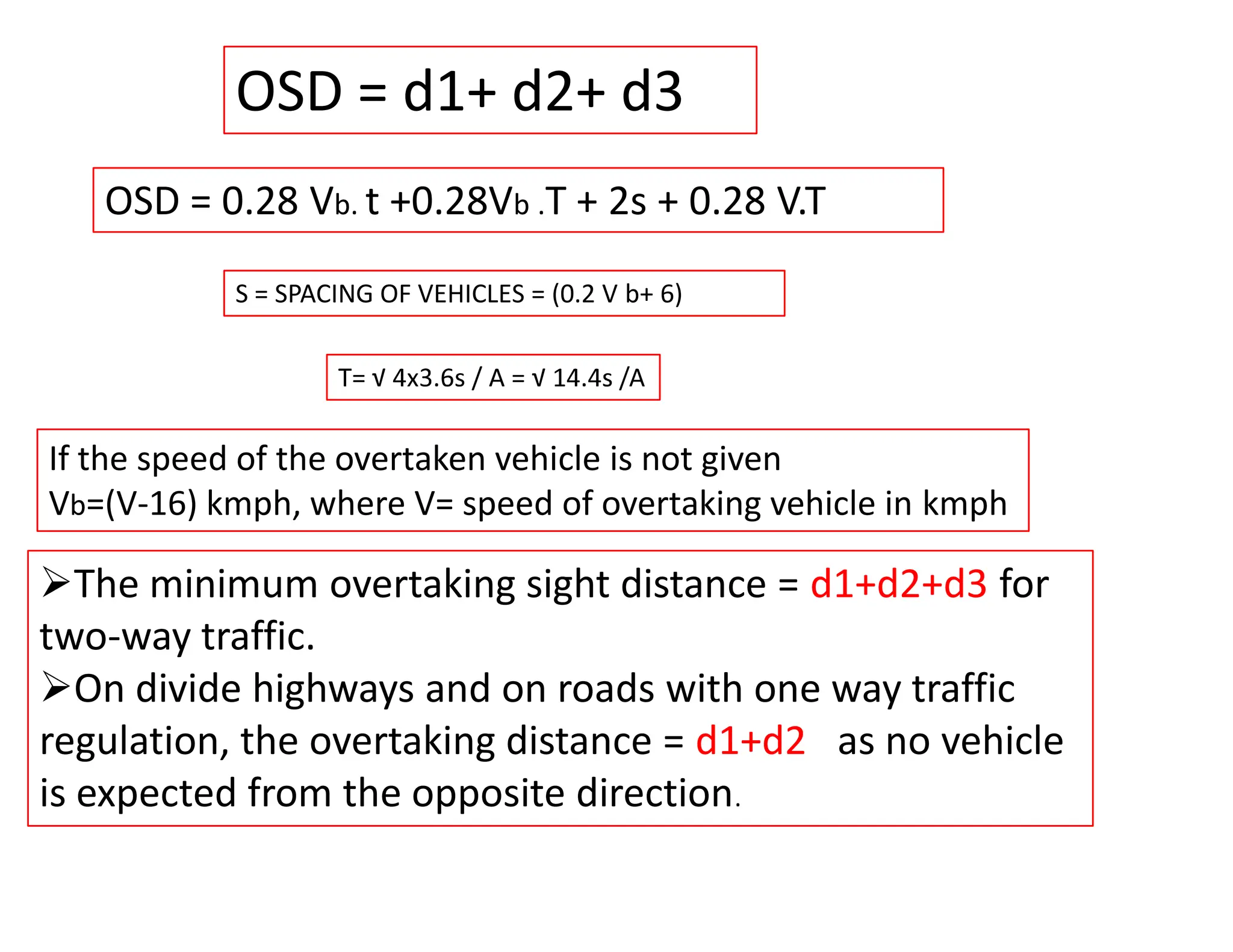 Overtaking sight distance - geometric design | PDF
