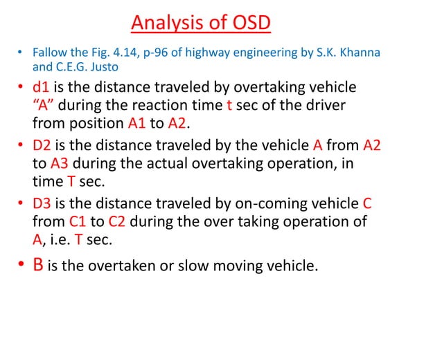Overtaking sight distance - geometric design | PDF