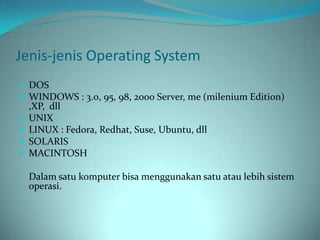 OS dan BIOS | PPTX